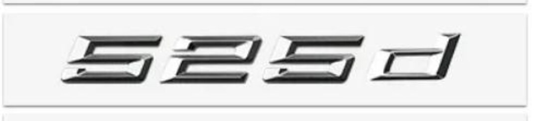3D Car for BMW 5 Series E60 F10 F11 G30 G31 Tail Trunk Letter Emblem ...