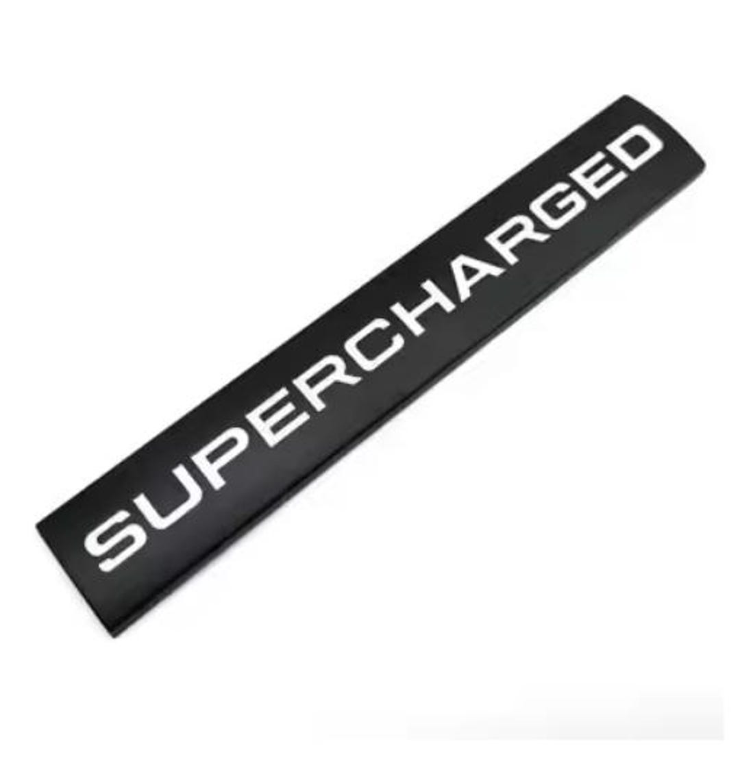 3D Aluminum Logo Supercharged Emblem Car Rear Trunk Fender Badge ...
