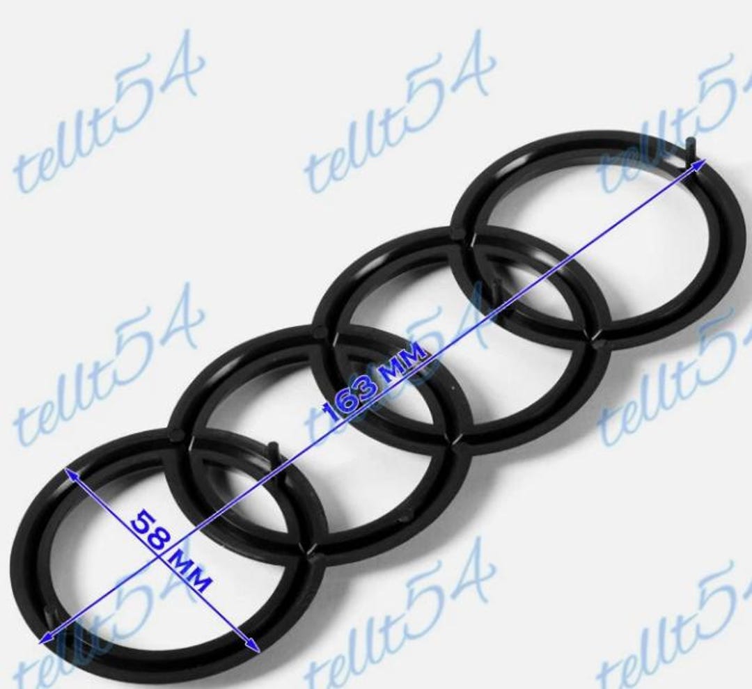 X1 Black Engine Cover Emblem Logo for Audi A1 A3 A4 A5 A8 Q3 Q7 A7 TT ...