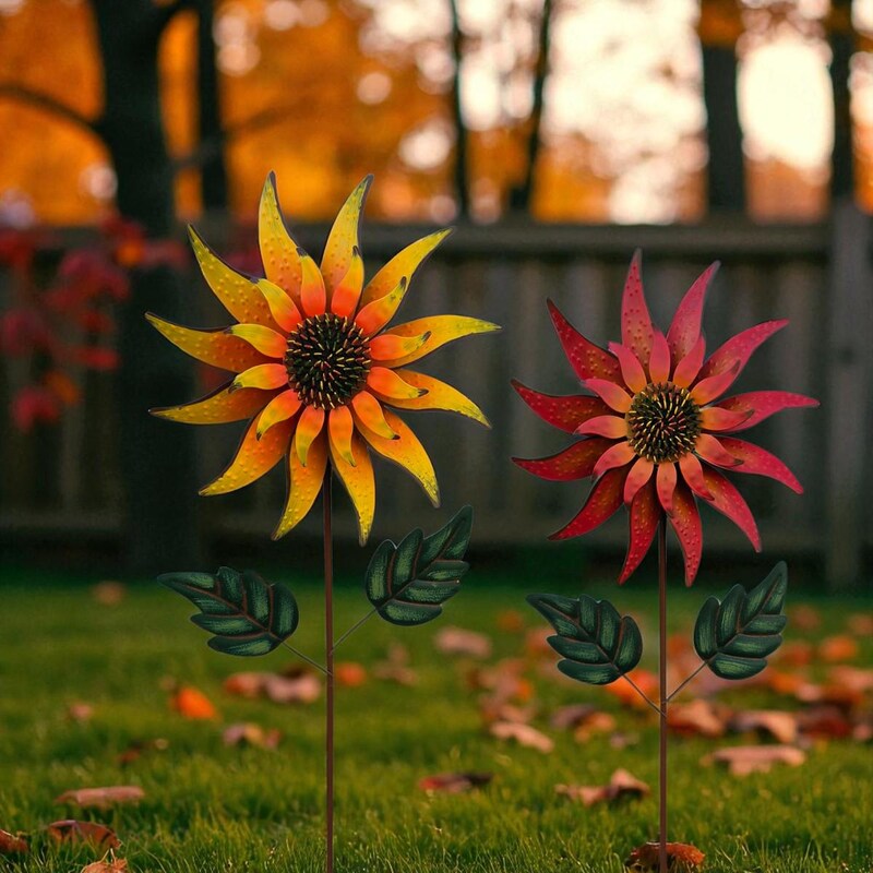Metal Sunflower Yard Art - Etsy
