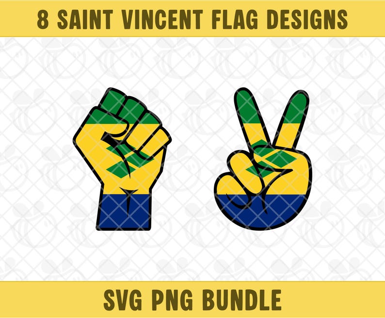 Saint Vincent Flag SVG PNG Bundle, Saint Vincent Flag Clipart, Saint ...