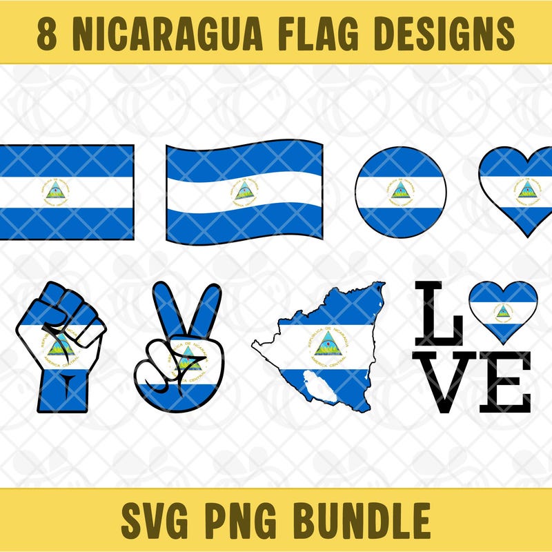 Digital Maps of Nicaragua - Etsy