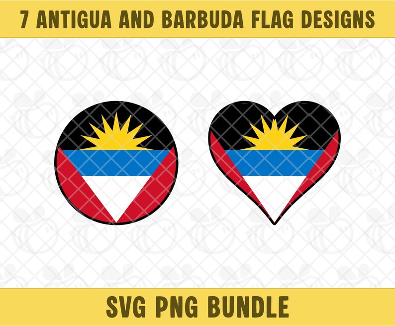Antigua and Barbuda Flag SVG PNG Bundle, Antigua and Barbuda Flag ...