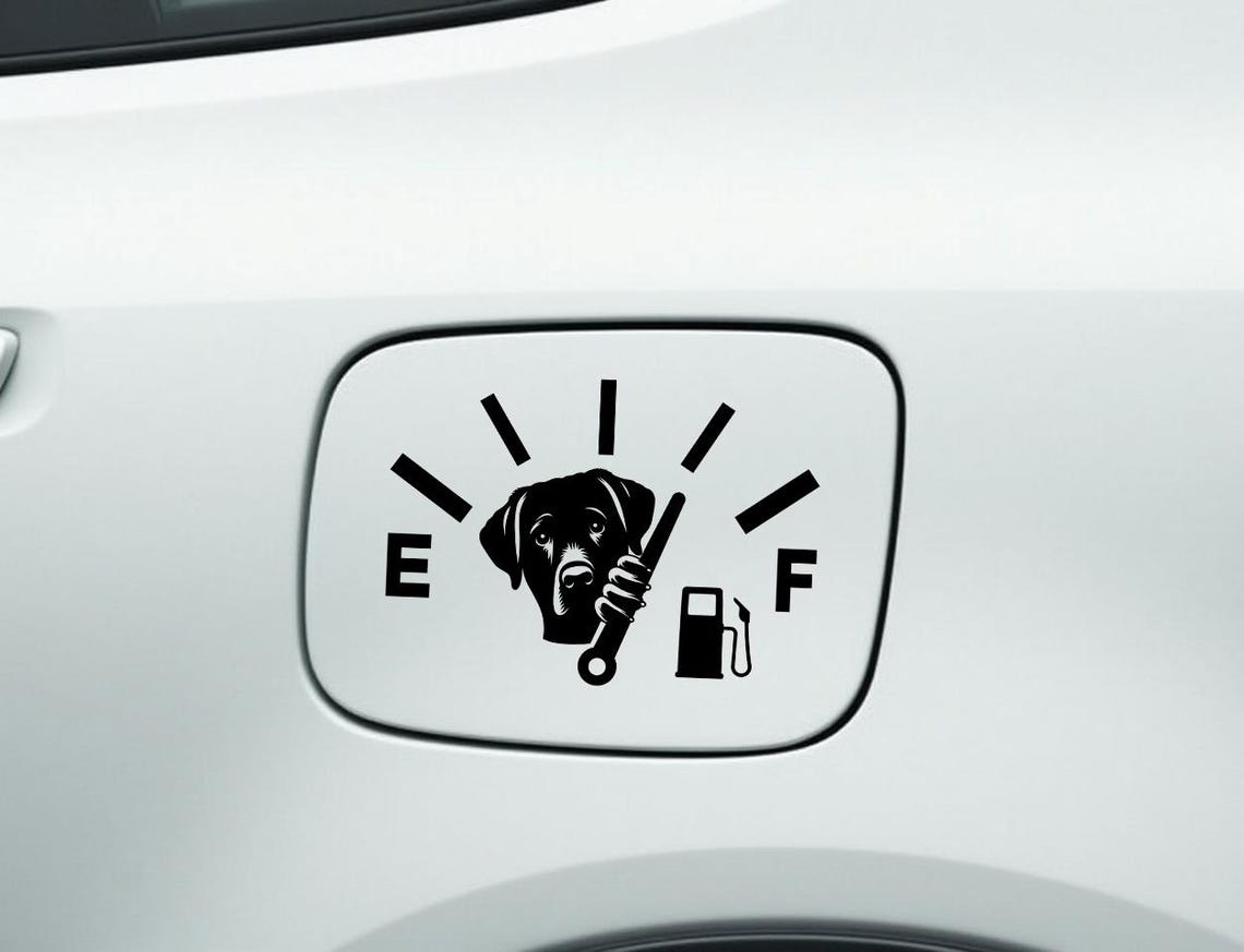 Labrador Fuel Gauge SVG PNG, Gas Cap Design Clipart, Gas Gauge Vector ...