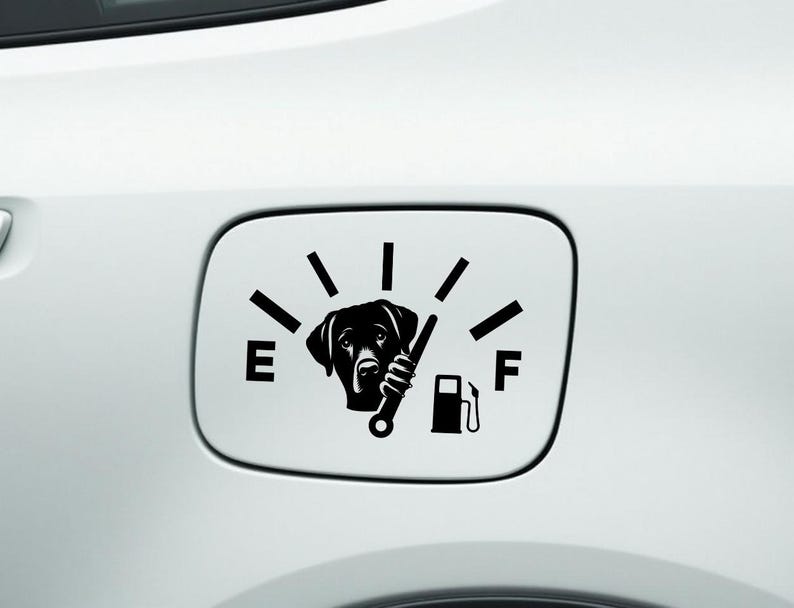 Labrador Fuel Gauge SVG PNG Bundle, Gas Cap Design Clipart, Gas Gauge ...