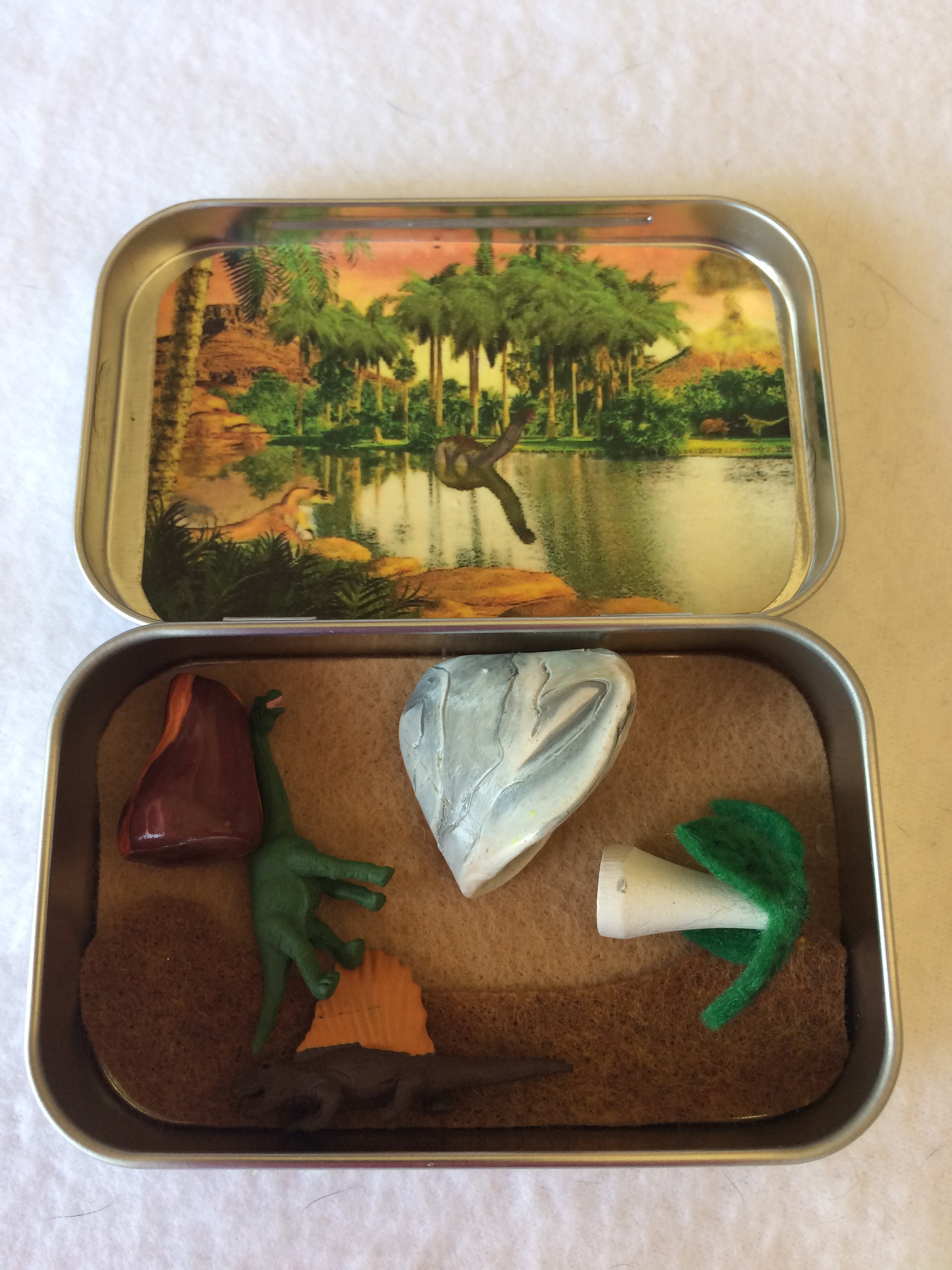 Toy Dinosaurs and Volcanoes Altoid Tin Play Set Toy - Etsy