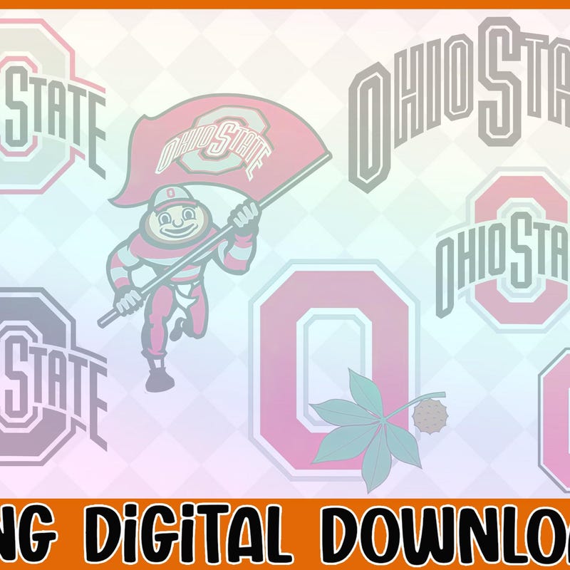 Ohio State Buckeyes Clip Art - Etsy