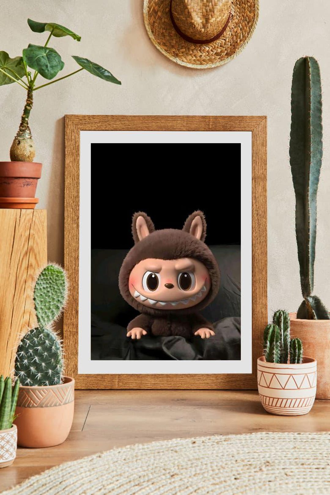Labubu Wall Art | Cute Cartoon Digital Print | Kawaii Poster for Kids ...