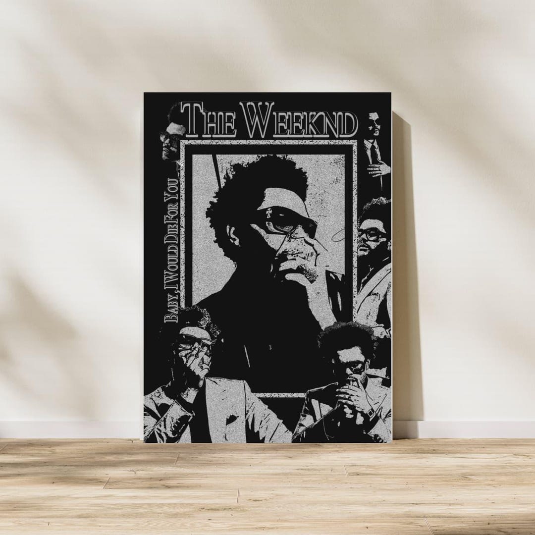 The Weeknd Poster | Retro Collage, Grunge Wall Art (digital Download ...