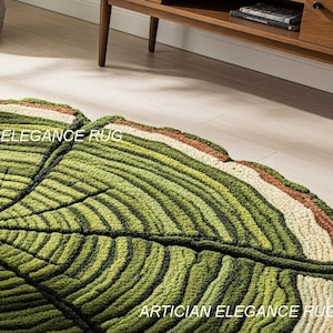 Forest Tree Ring Hand-tufted Rug | Round Forest-inspired Tufted Rug ...
