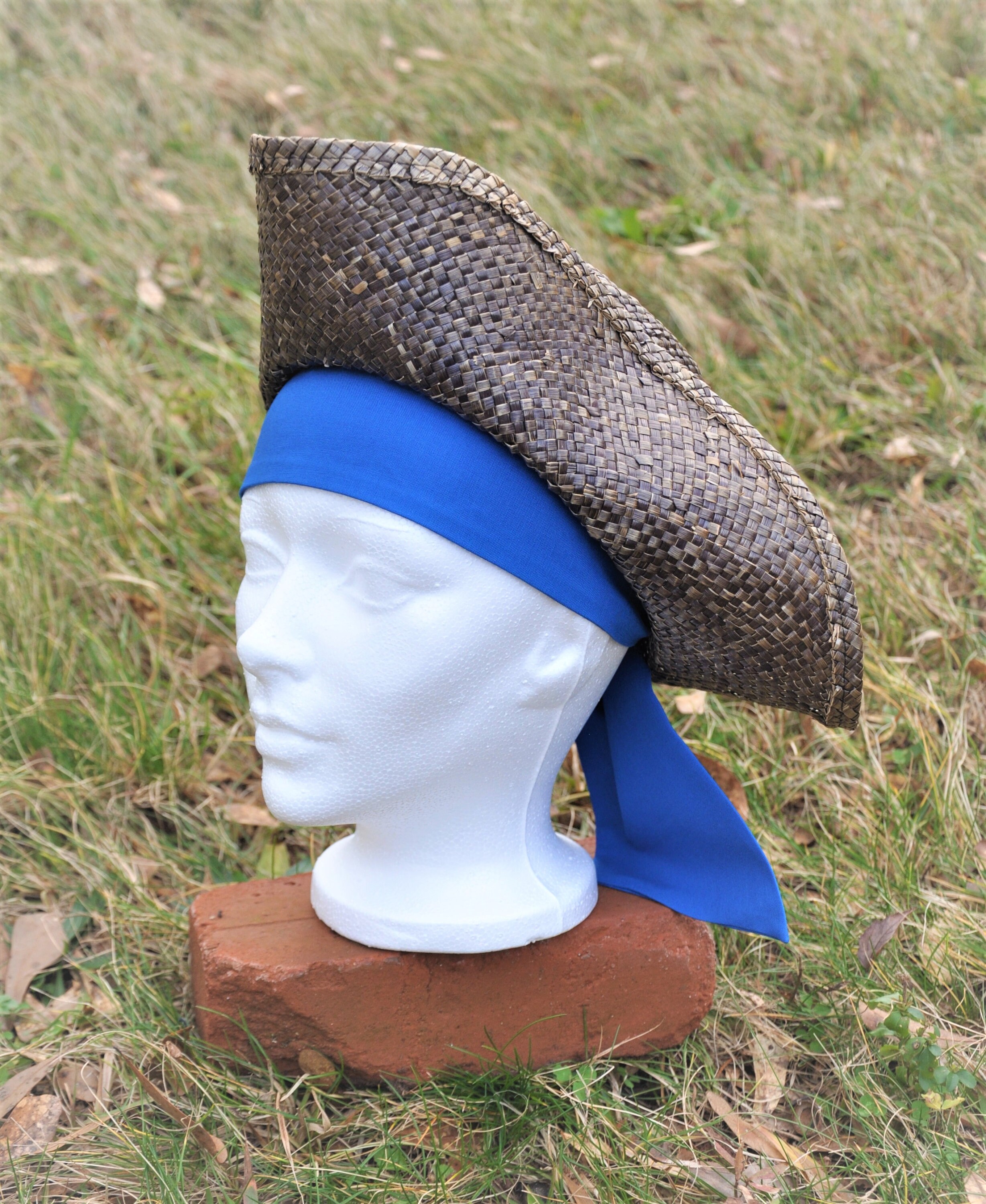 Blue Pirate Head Scarf. Cotton Head Scarf. Pirate Bandana. | Etsy