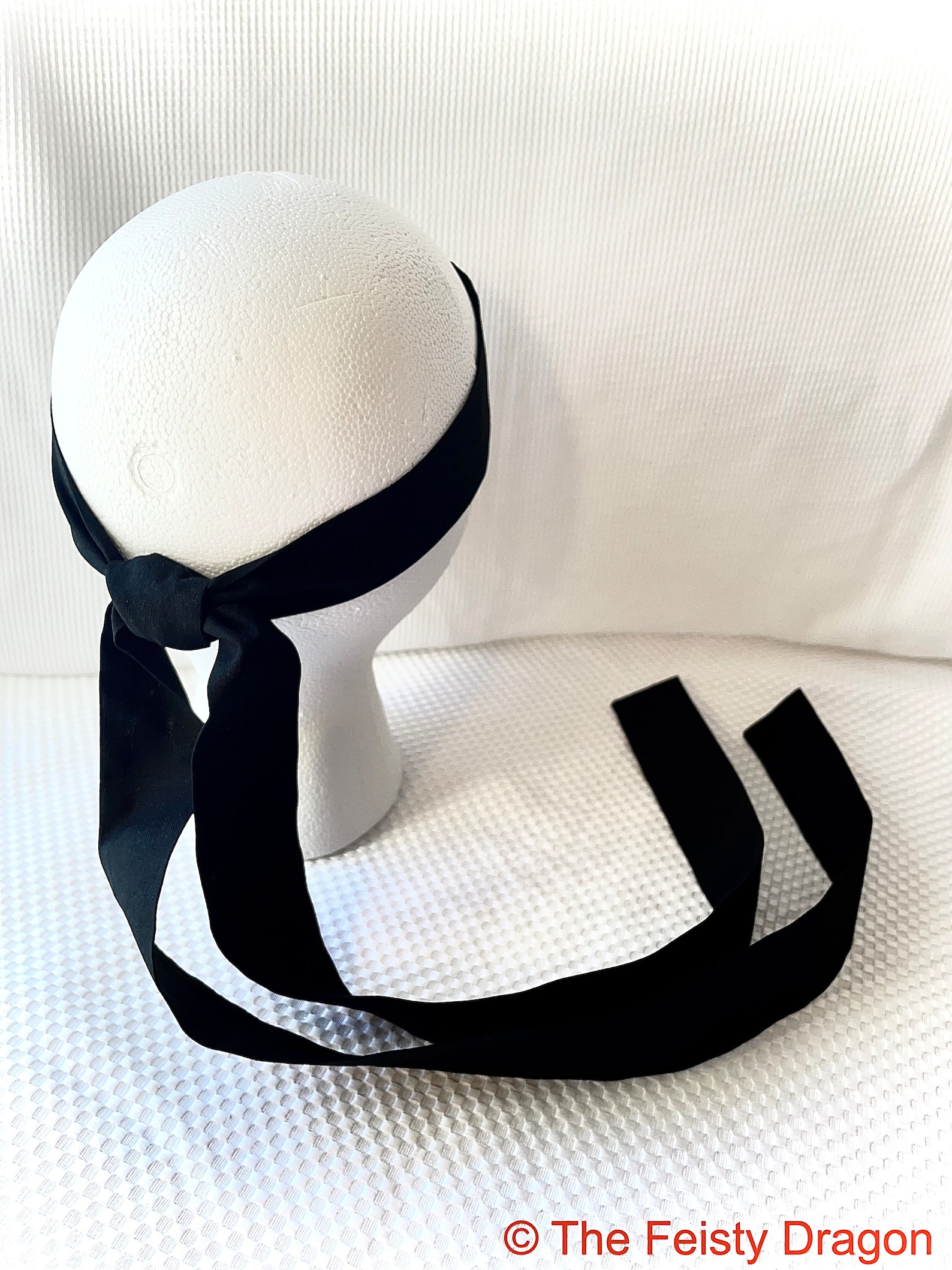 Black Cotton Rambo Headband: Long Costume Cosplay Headband - Etsy