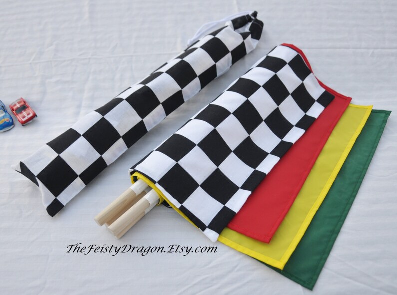 Racing Flag Set. Toy Racing Flags. Car Racing Flags. Signal - Etsy