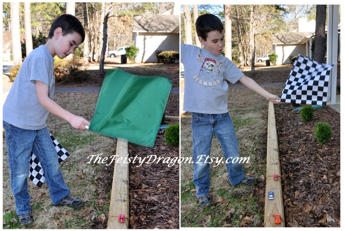 Racing Flag Set. Toy Racing Flags. Car Racing Flags. Signal - Etsy