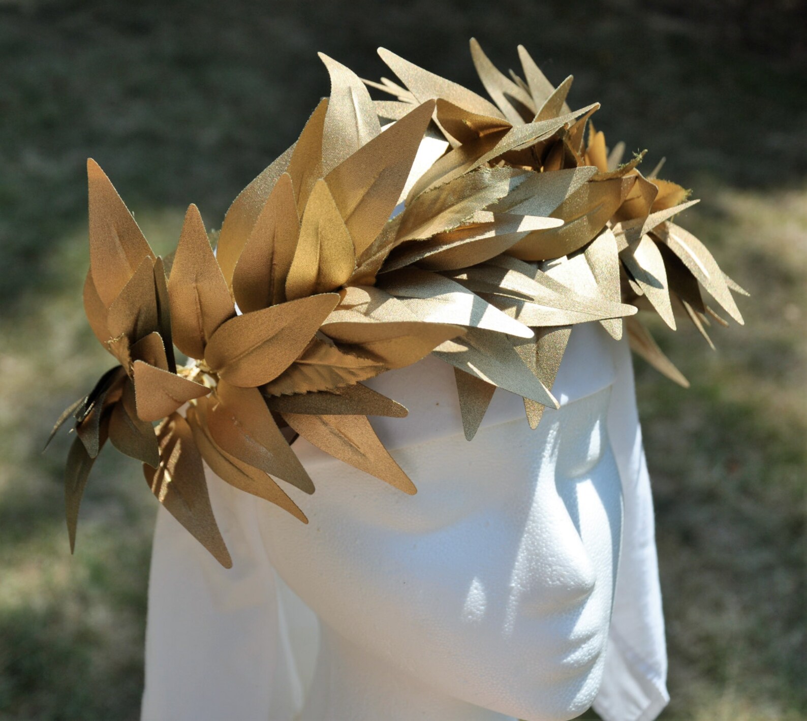 Leaf Crown Garland Wreath Headpiece laurel - Etsy