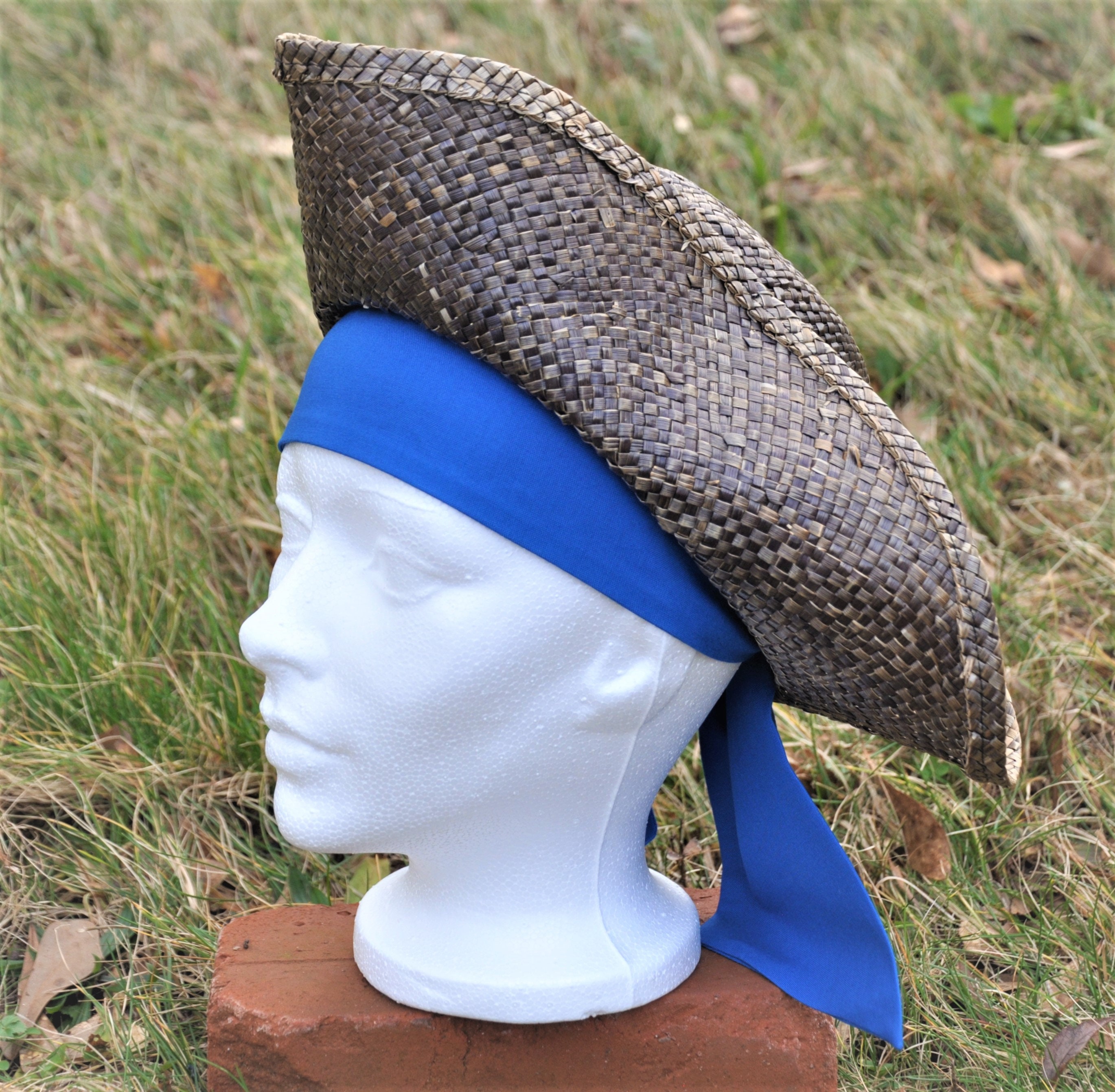 Blue Pirate Head Scarf. Cotton Head Scarf. Pirate Bandana. | Etsy