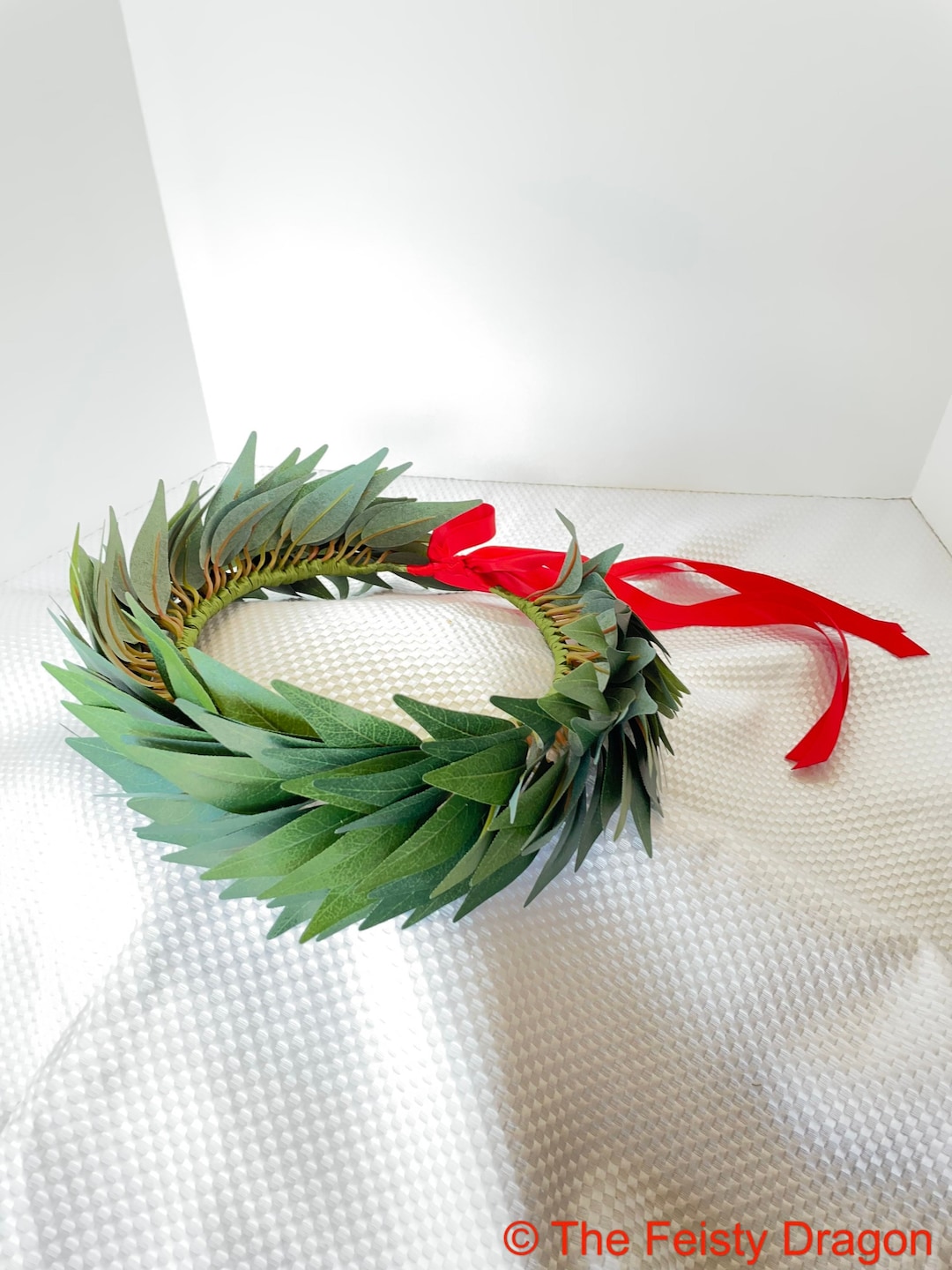 Laurel Leaf Crown in Full Circle: Italian Graduation Wreath With Green ...