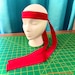 Ryu Headband. Rambo Headband. Long Red Costume Headband. Anime Headband ...