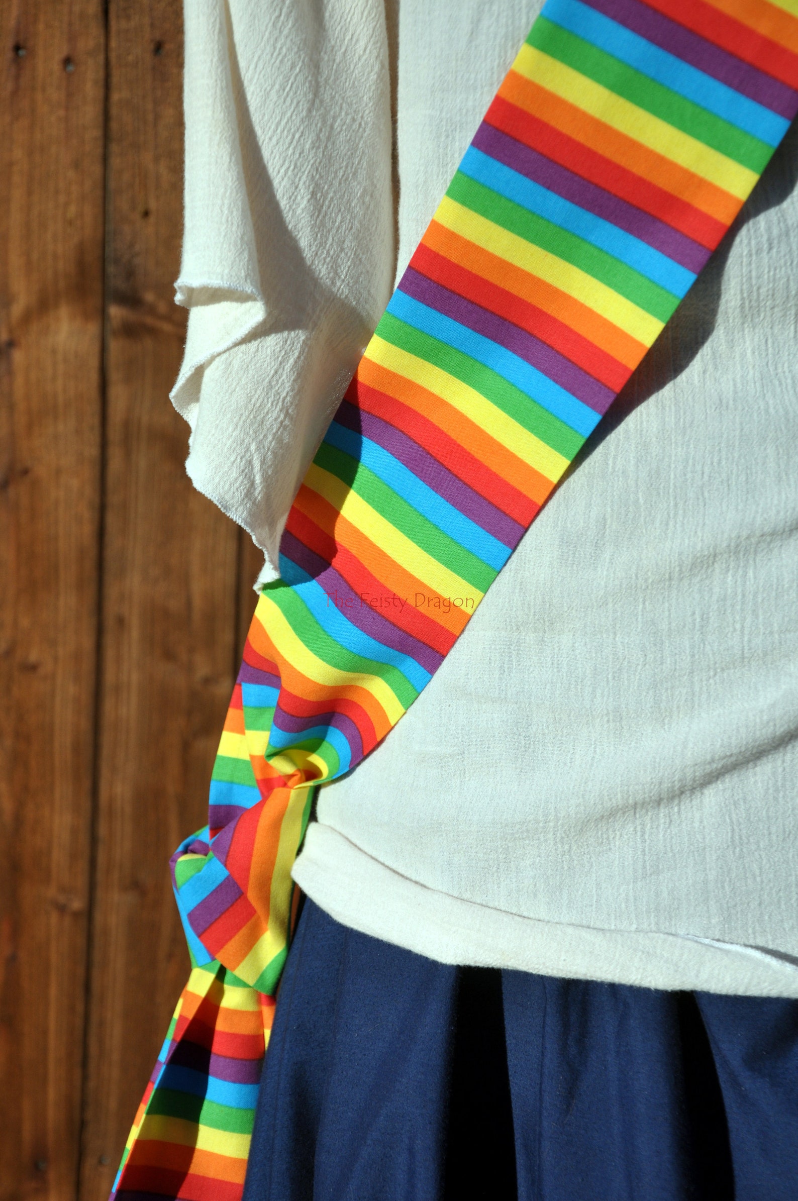 Rainbow Sash for Royalty or Pirate. Leprechaun Shoulder Sash. - Etsy