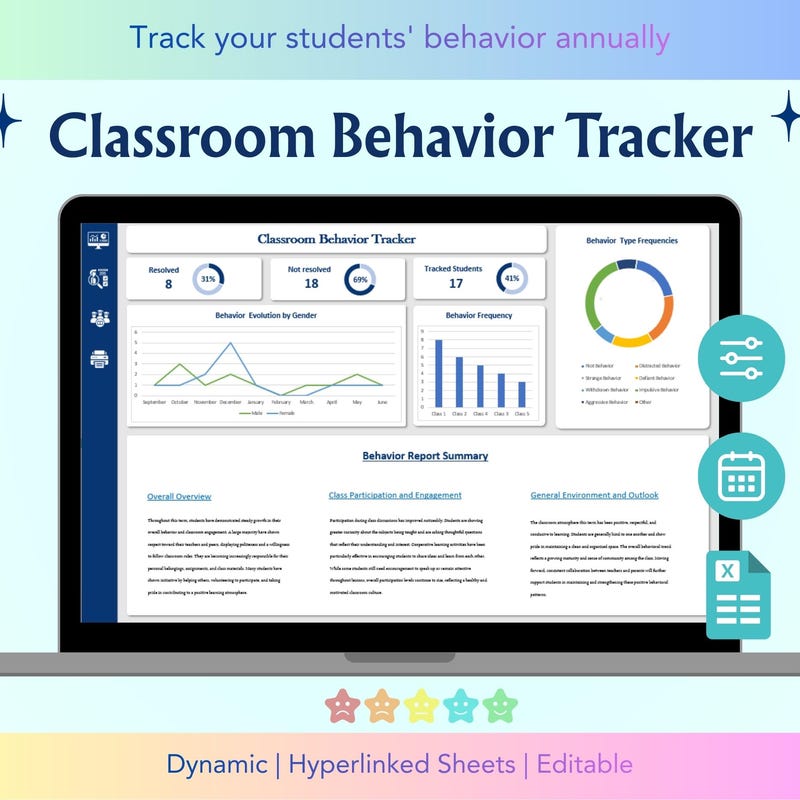 Excel Classroom Tracker - Etsy UK