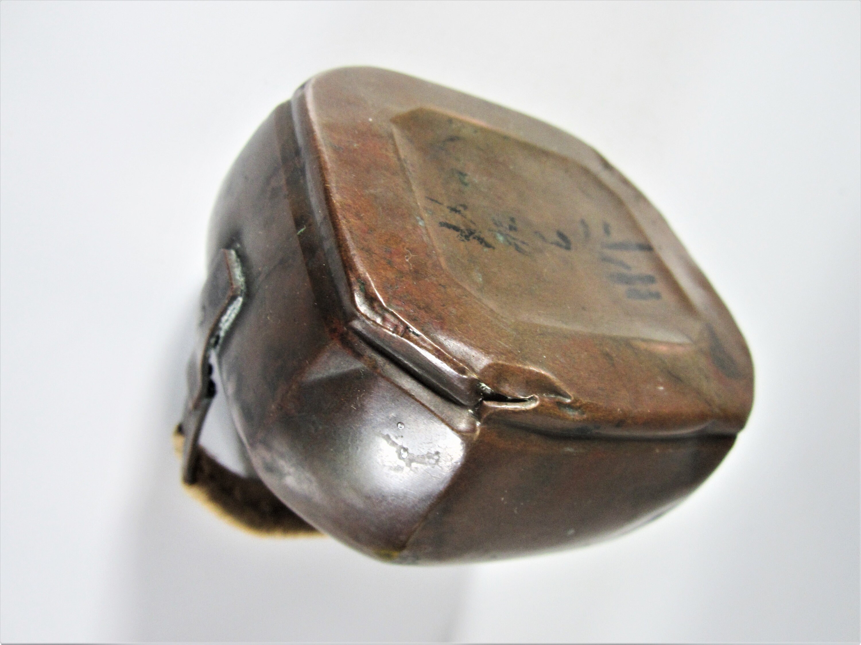 Antique Chinese HAND WARMER Incense Burner COPPER With Handles Mini ...