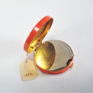 Antique Princess Pat Makeup Container Pill Box Metal ART DECO Snuff Box ...