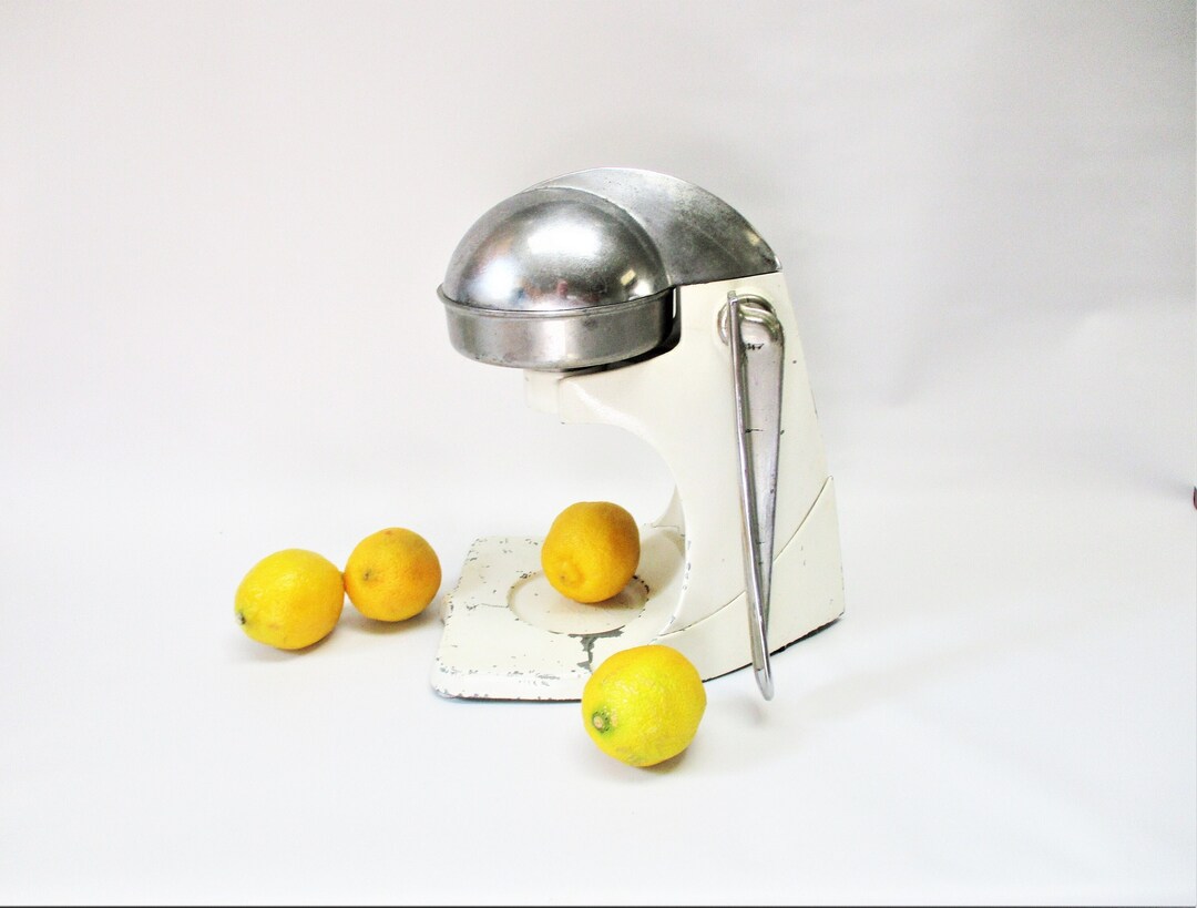 Vintage Juicer JUICE KING Streamline Industrial WHITE Handle Juice ...