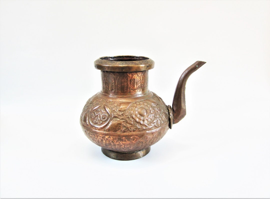 Antique HOLY WATER Jug HAMMERED Bronze Watering Can - Etsy