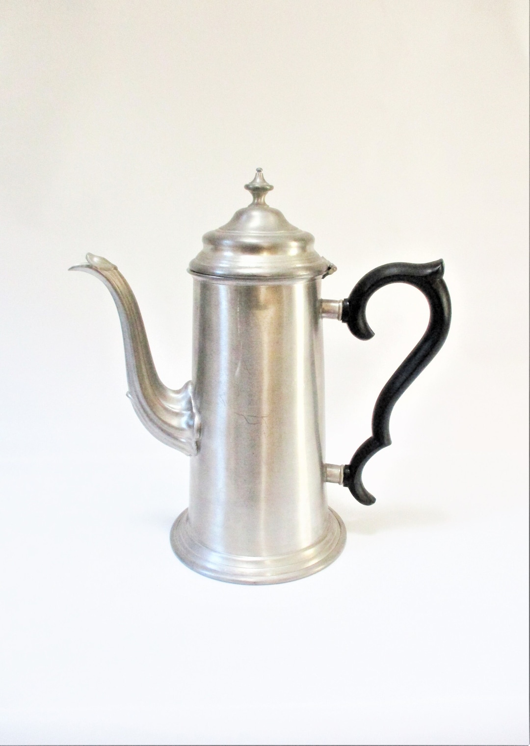 Vintage LEONARD PEWTER Coffee Tea Pot Server Hand Made in SHEFFIELD ...