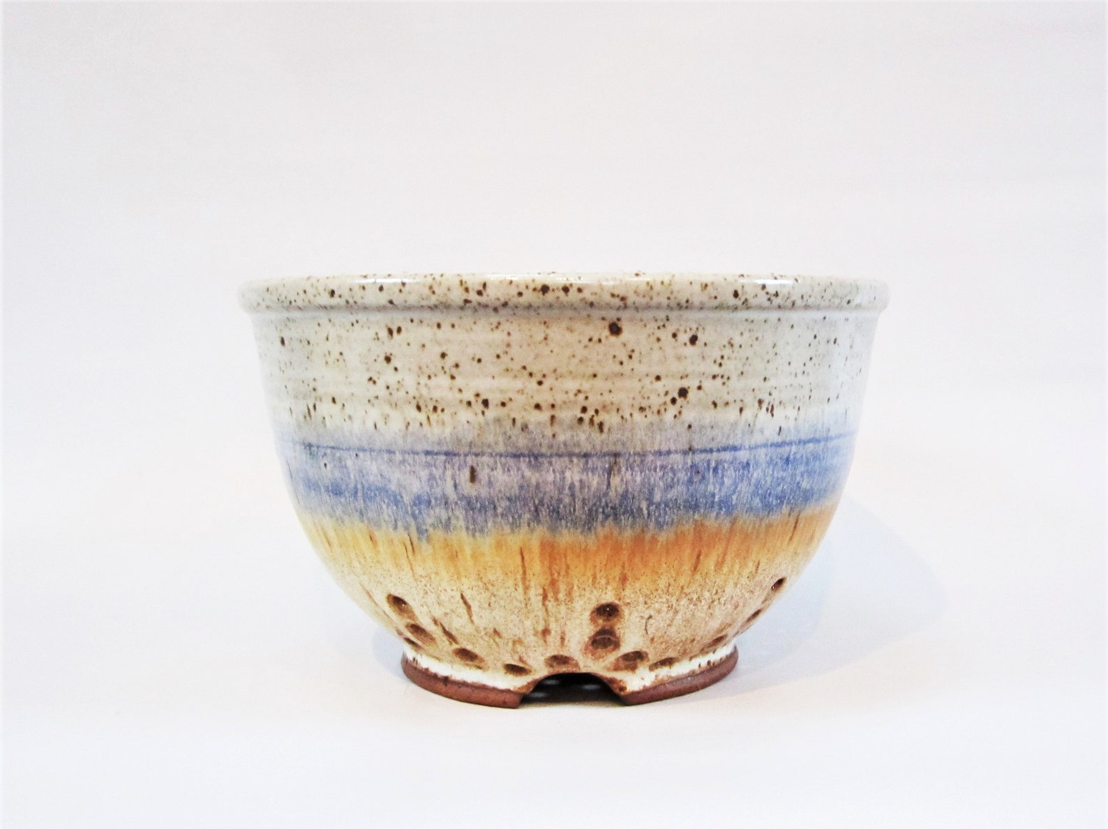 Vintage Colander STUDIO POTTERY Ceramic LAVENDER Accent 1990s - Etsy