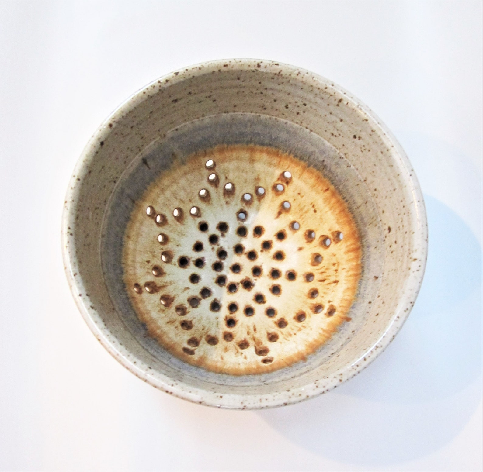 Vintage Colander STUDIO POTTERY Ceramic LAVENDER Accent 1990s - Etsy