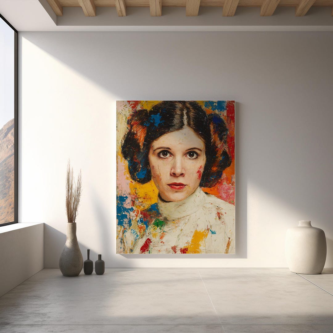 Star Wars Princess Leia V2 Abstract Poster [impressionism Series ...