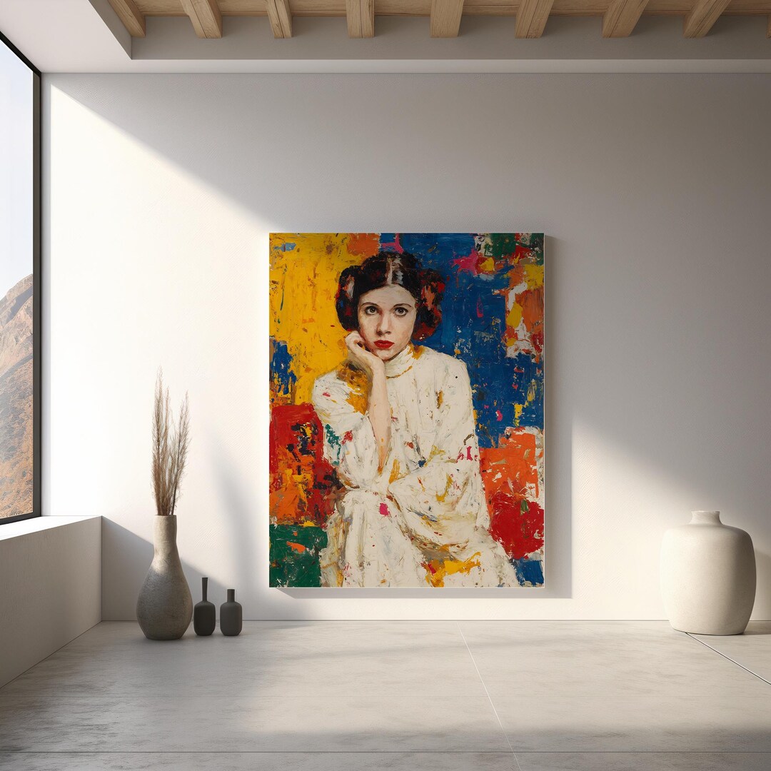Star Wars Princess Leia V1 Abstract Poster [impressionism Series ...