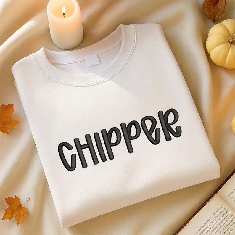 Chipper Embroidery Font, Chunky Font, Neat Handwriting Font Embroidery ...