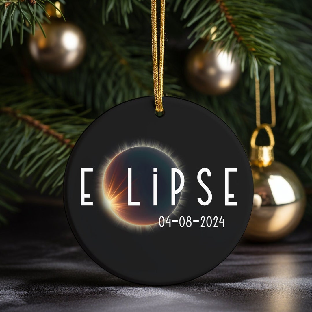 Total Solar Eclipse 2024 Ornament, Keepsake Ornament, Christmas Gift ...