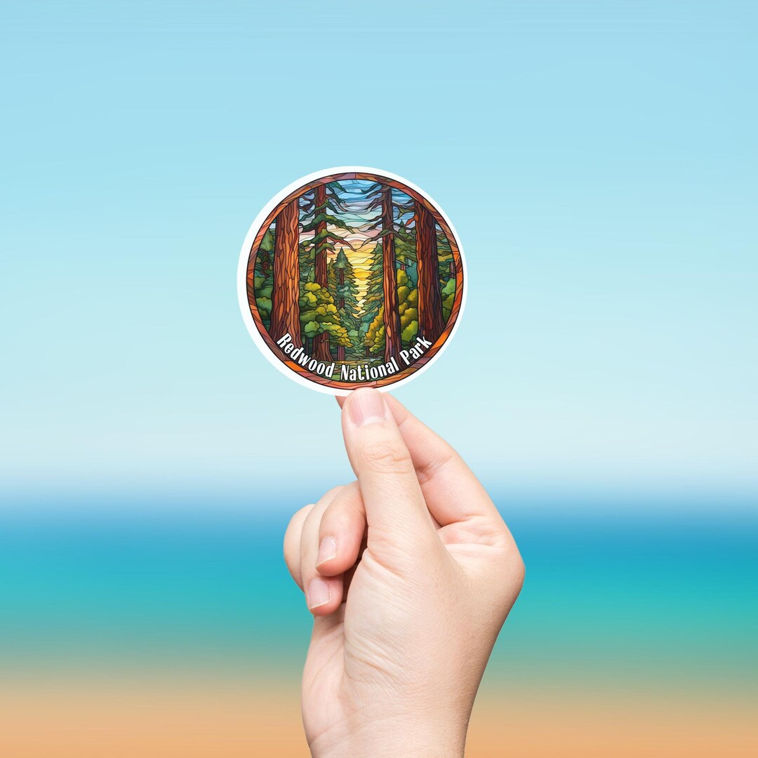 Redwood National Park Waterproof Sticker, US National Parks Decal ...