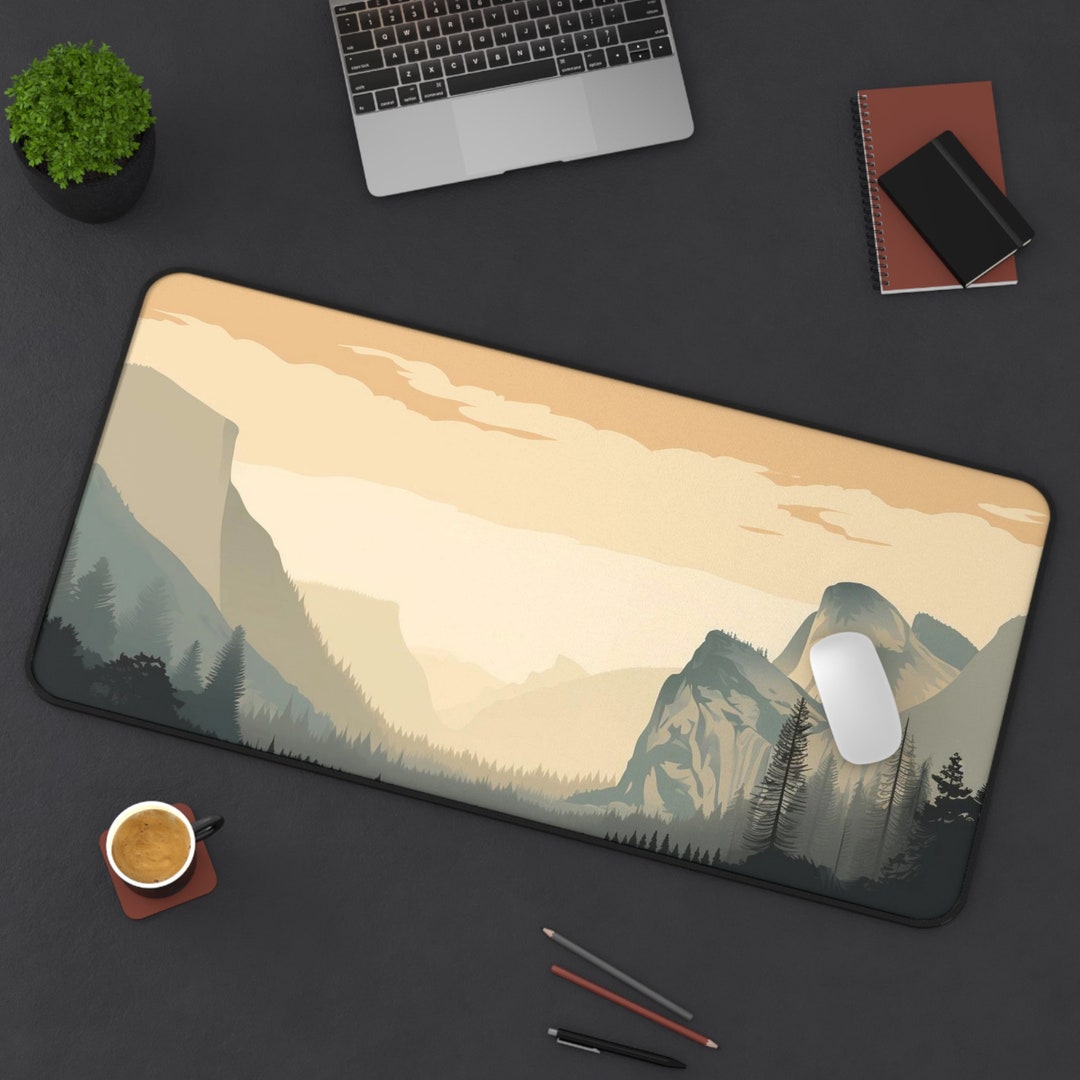 Yosemite National Park Desk Mat, Gaming Desk Mat, Desk Mat Aesthetic ...