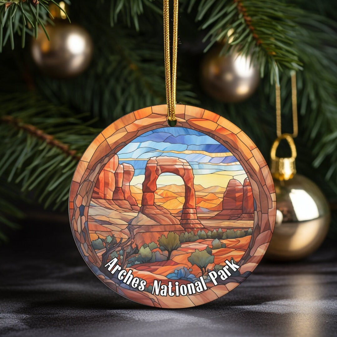 Places Around World Ornament, Arches Utah, Christmas Ornament, Keepsake ...