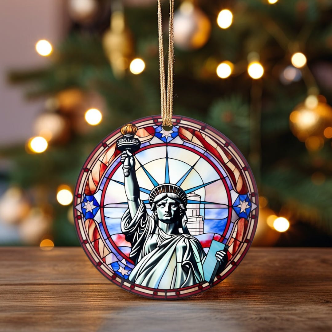 USA Patriotic Ornament, Lady Liberty Ornament, Keepsake Ornament ...