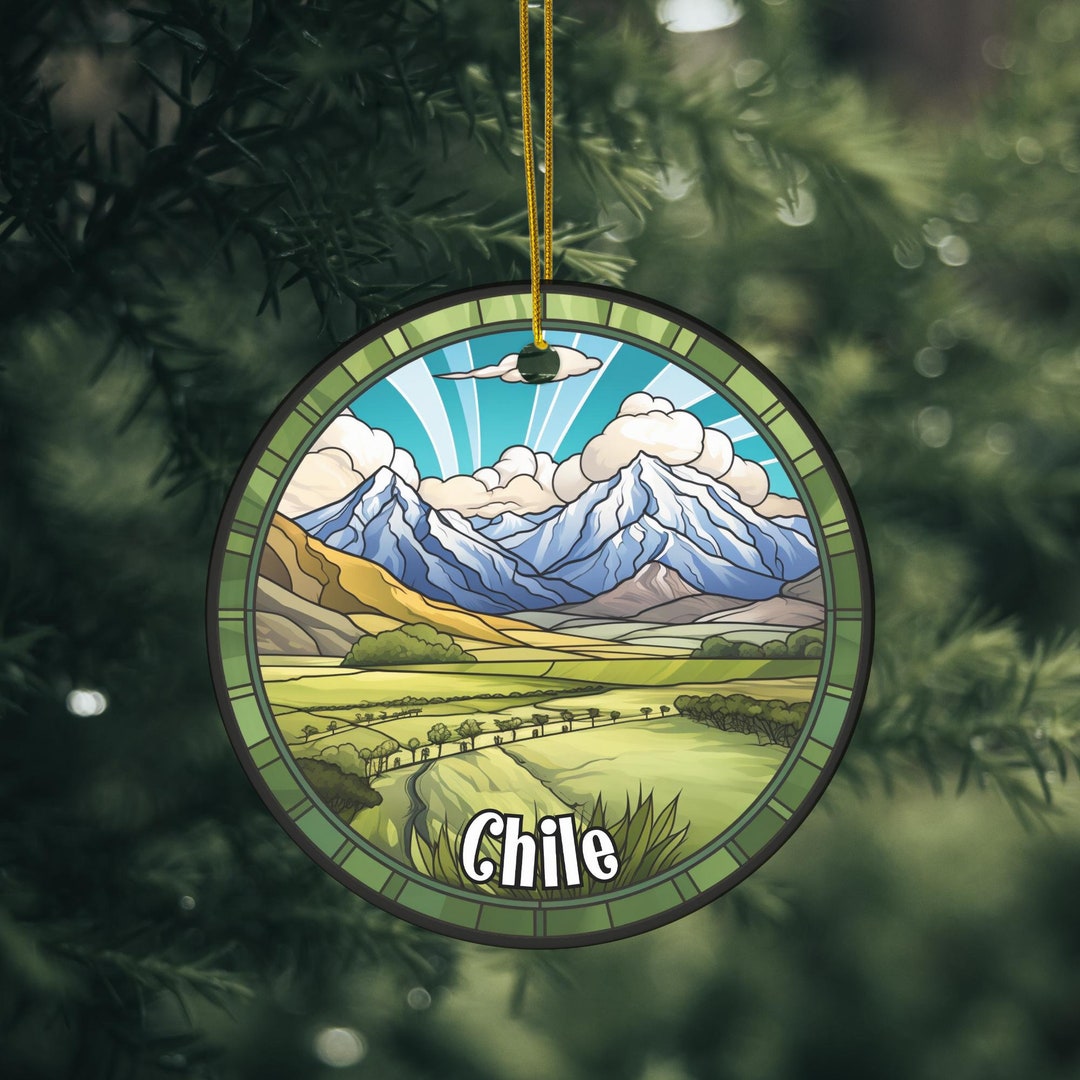 Chile Ornament, Family Trip Christmas Ornament, Keepsake Ornament ...
