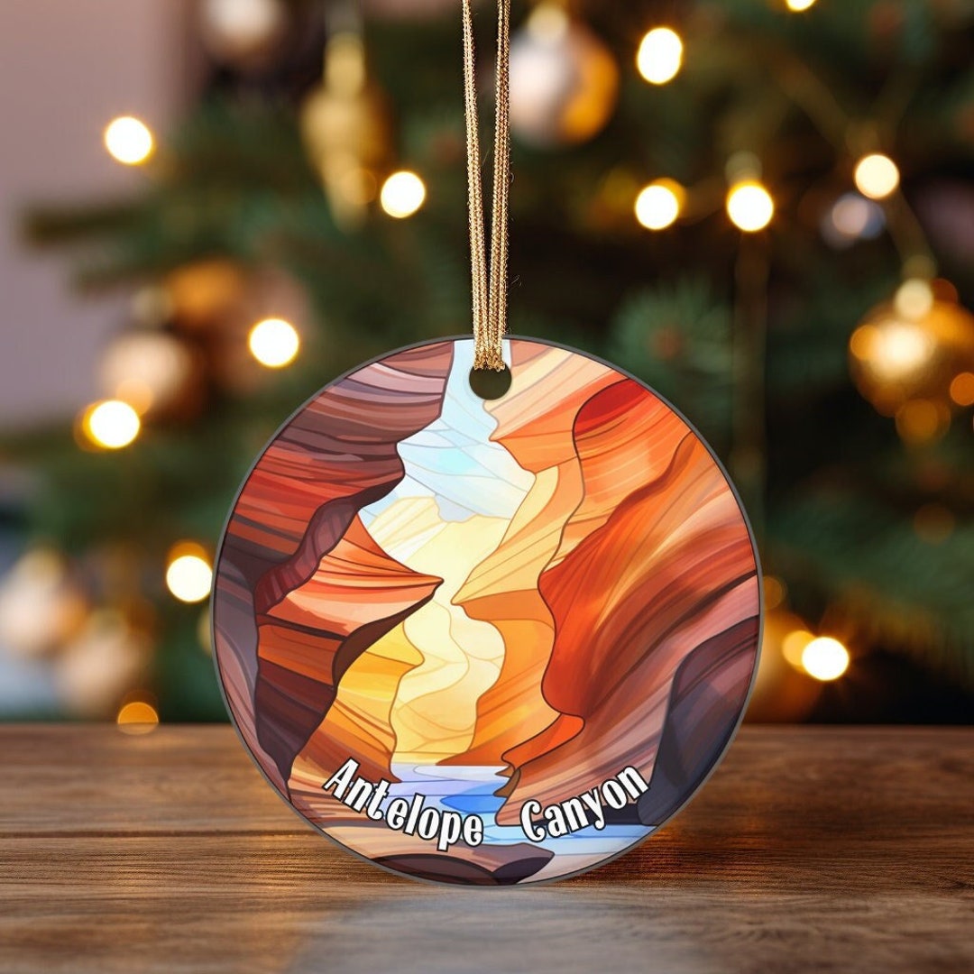 Double Sided Antelope Canyon, National Parks Christmas Ornament ...