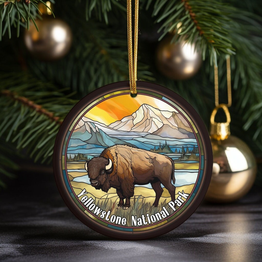 Yellowstone National Park USA, National Park Christmas Ornament ...