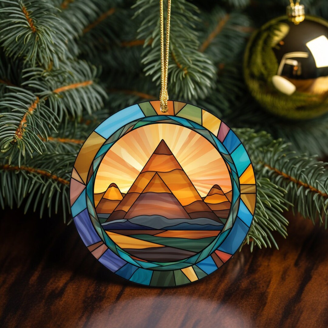 Places Around the World Ornament, Pyramids Egypt, Christmas Ornament ...
