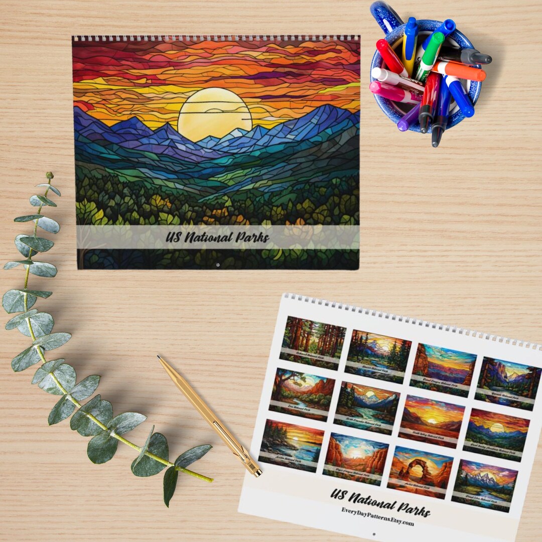 2025 US National Parks Wall Calendar, Nature Lover Gift, Scenic Monthly ...