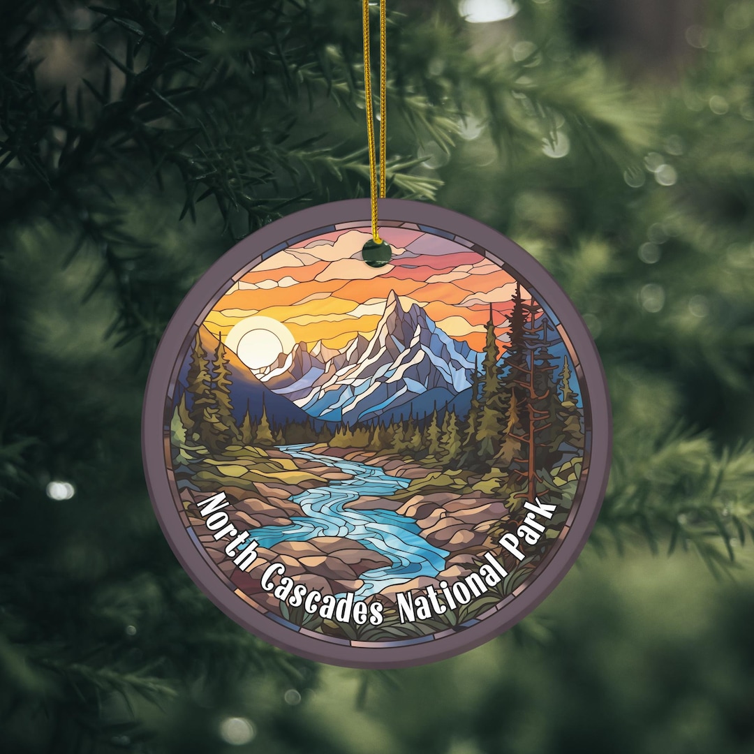 North Cascades National Park USA, National Parks Christmas Ornament ...