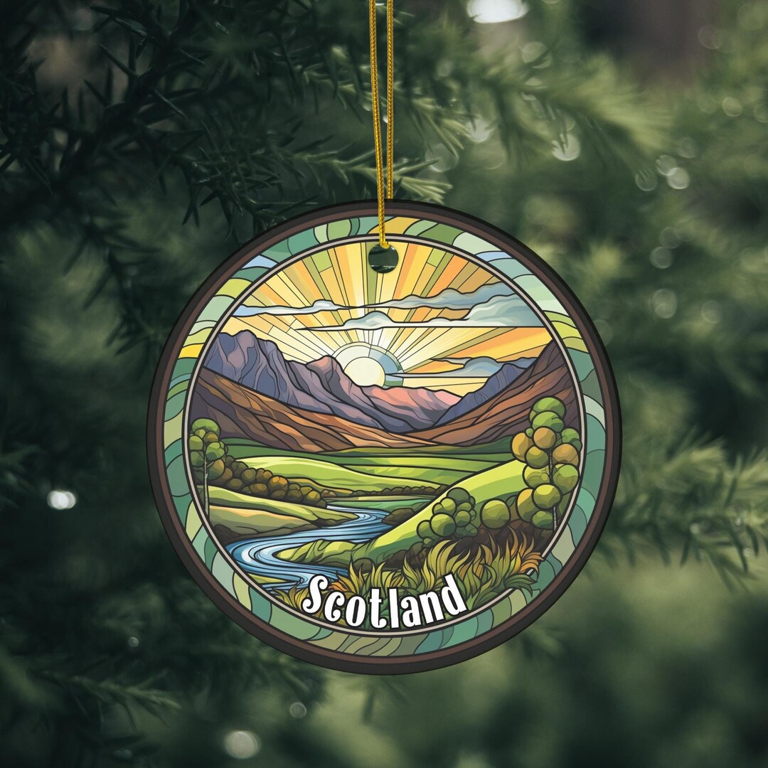 Scotland Ornament, Family Trip Christmas Ornament, Keepsake Ornament ...