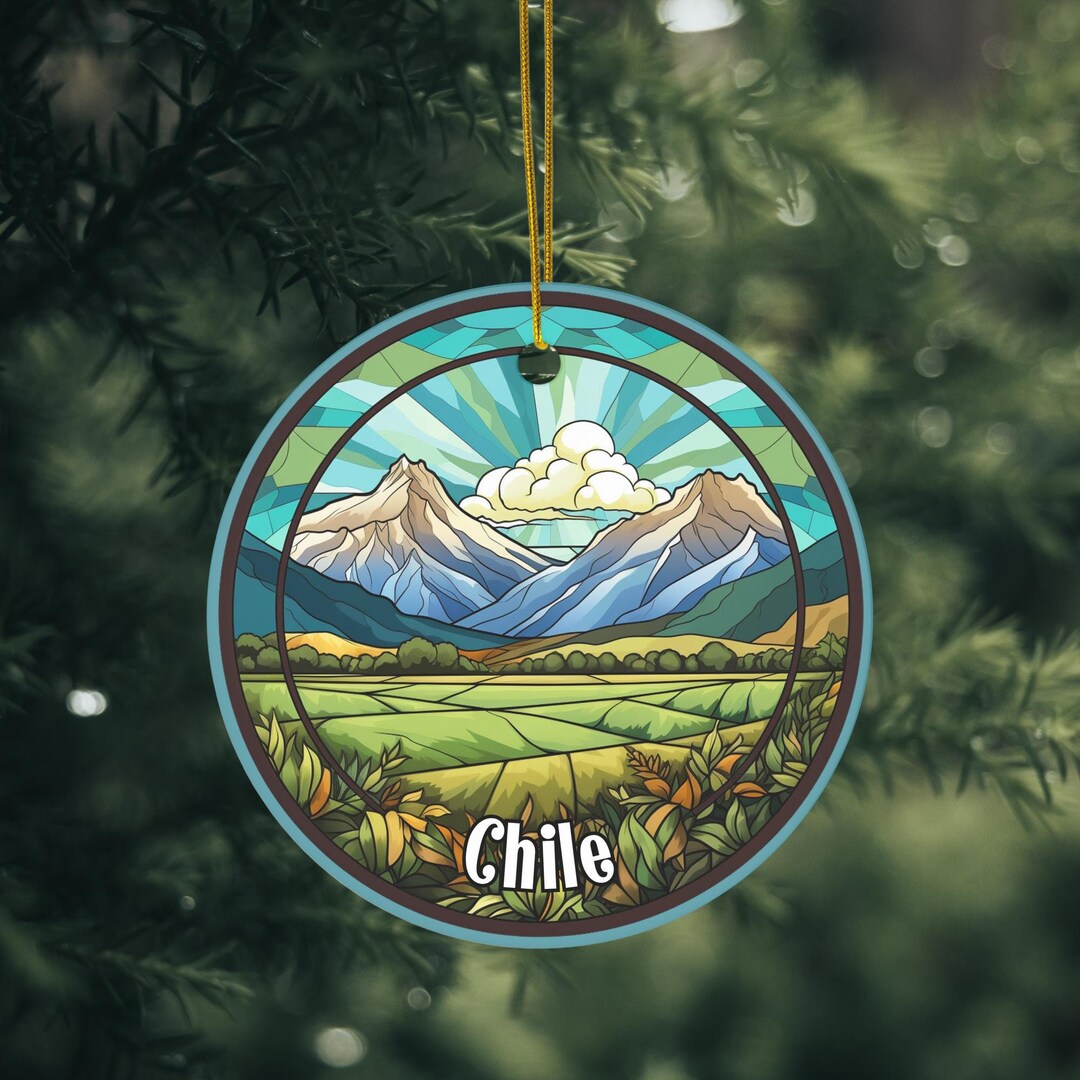 Chile Ornament, Family Trip Christmas Ornament, Keepsake Ornament ...