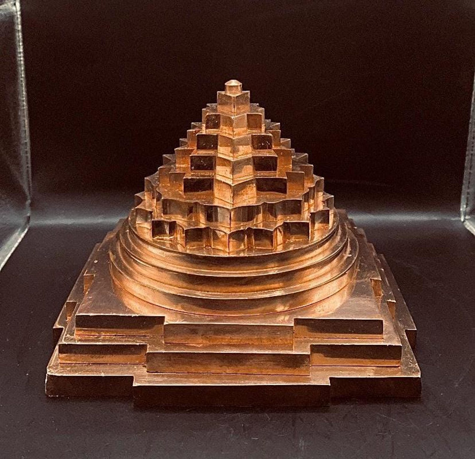 Pure Copper 3D Meru Shree Yantra: Wealth and Prosperity (6 Inch) - Etsy