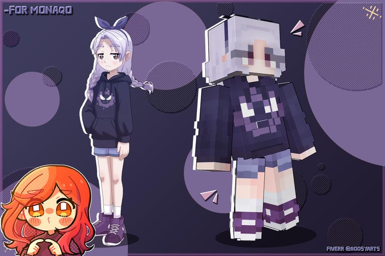 Custom Minecraft Skins With Enhanced Detailing! 64x Pixels - Etsy