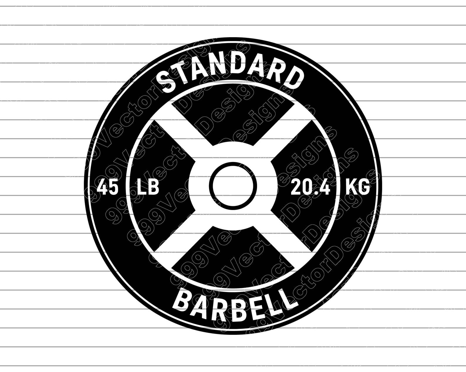 Barbell Weight Plate Vector Illustration, SVG, PNG, JPG, Weight Plate ...